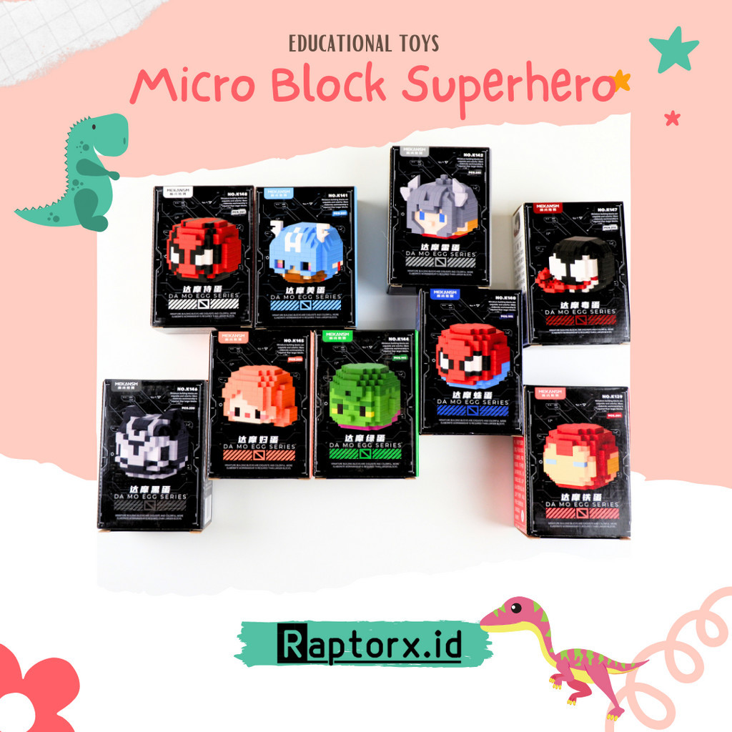 Jual Building Block Nano Micro Superhero Superhero Marvel Mainan ...