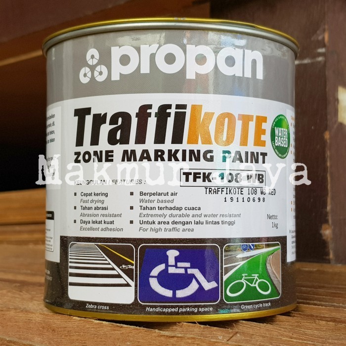Jual CAT MARKA JALAN TRAFFIKOTE PROPAN WATER BASED 1KG | Shopee Indonesia
