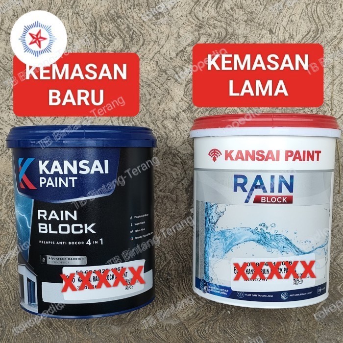 Jual RAIN BLOCK 1 KG CAT PELAPIS ANTI BOCOR WATERPROOF KANSAI PAINT ...