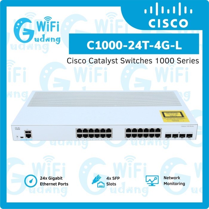 Jual Cisco Catalyst 1000 Series Switch C1000-24T-4G-L | Shopee Indonesia