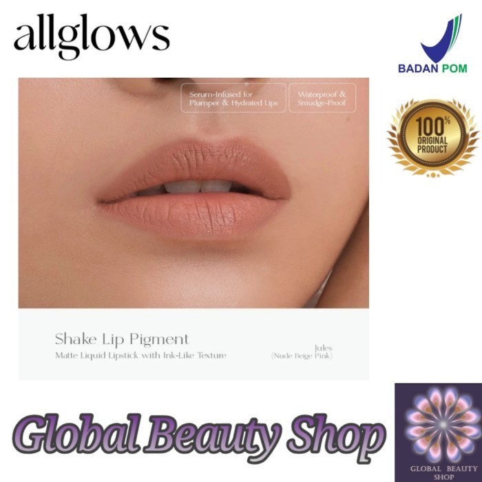 Jual Allglows Shake Lip Pigment (SLP) - Jules (Matte Liquid Lipstick ...