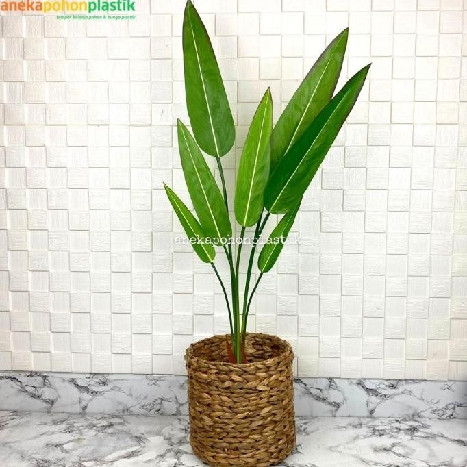 Jual Pohon Daun Heliconia X7 Latex Artificial Cover Pot Eceng Gondok ...