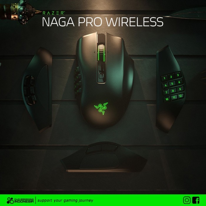 Jual Razer Naga Pro Modular Wireless Swappable Side Plates - Gaming ...