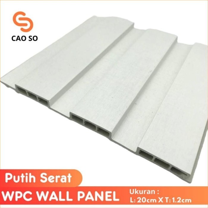 Jual Wpc Wall Panel Dekorasi Dinding Kayu Warna Putih Serat Wallpanel ...
