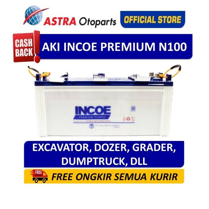 Jual Aki Mobil Incoe Premium N100 Excavator, Dozer, Grader, Dumptruck ...