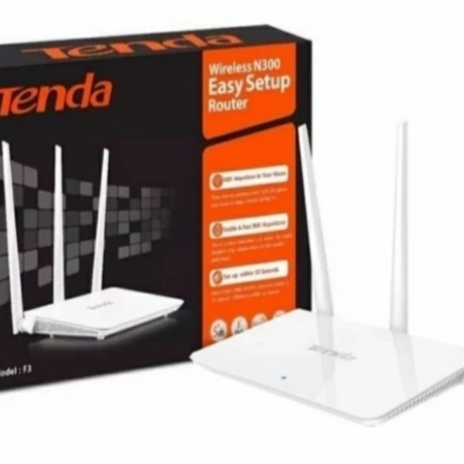 Jual New!!! tenda f3 wireless router 300mbps | Shopee Indonesia
