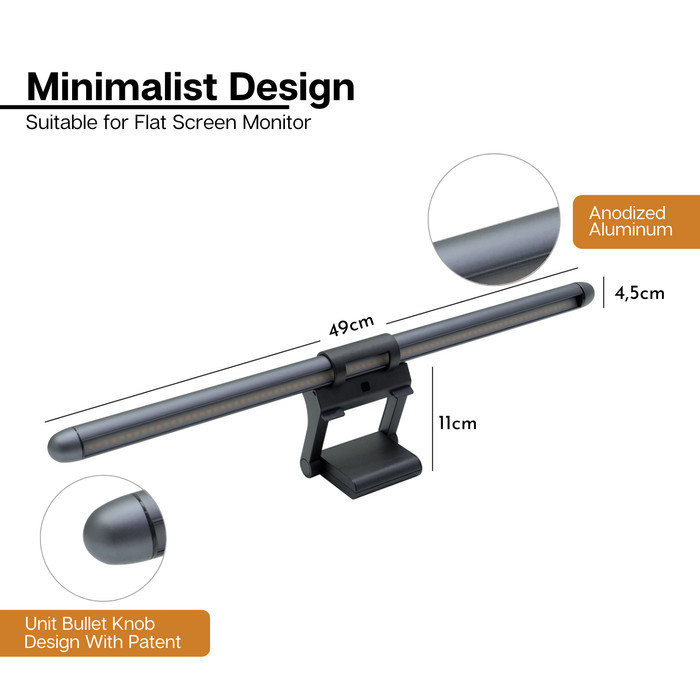 Jual Iro Zero Light Screen Bar - Monitor Light Bar - Lampu Monitor ...