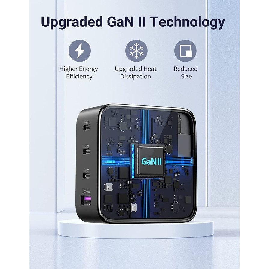 Jual Fast Charger Gan Ugreen 100W (4 Port) (40747)- Ugreen Gan Charger ...