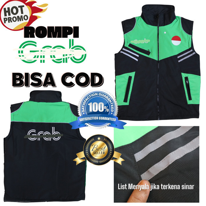 Jual Rompi Grab Driver / Rompi Grab Terbaru / Rompi Motor Pria | Shopee ...