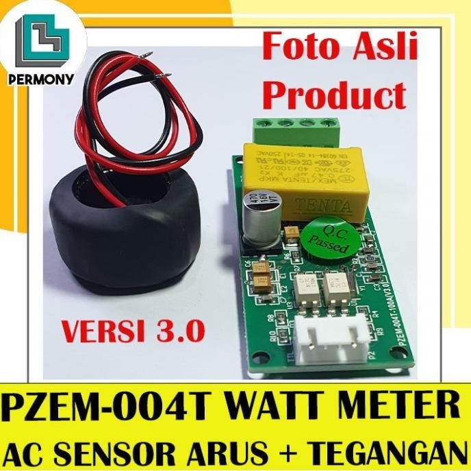 Jual PZEM-004T ENERGY WATT METER SENSOR CURRENT VOLTAGE PZEM004T ARUS ...