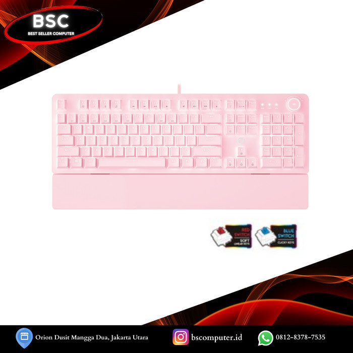 Jual New Keyboard Gaming Fantech Mk 853 Maxcore Pink - Mechanical ...