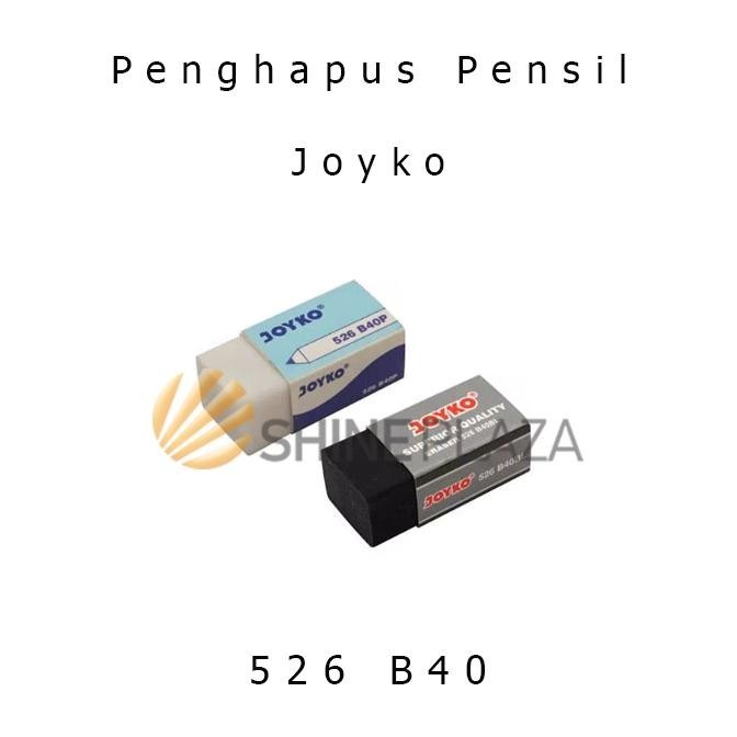 Jual PENGHAPUS PENSIL PUTIH HITAM KECIL JOYKO 526 B40 - PENCIL ERASER ...