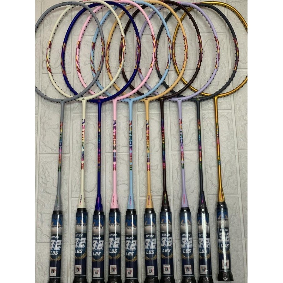 Jual RAKET BADMINTON POWER MAX POWERMAX AZTROZ 99 III GEN 3 MAX 32 LBS ...