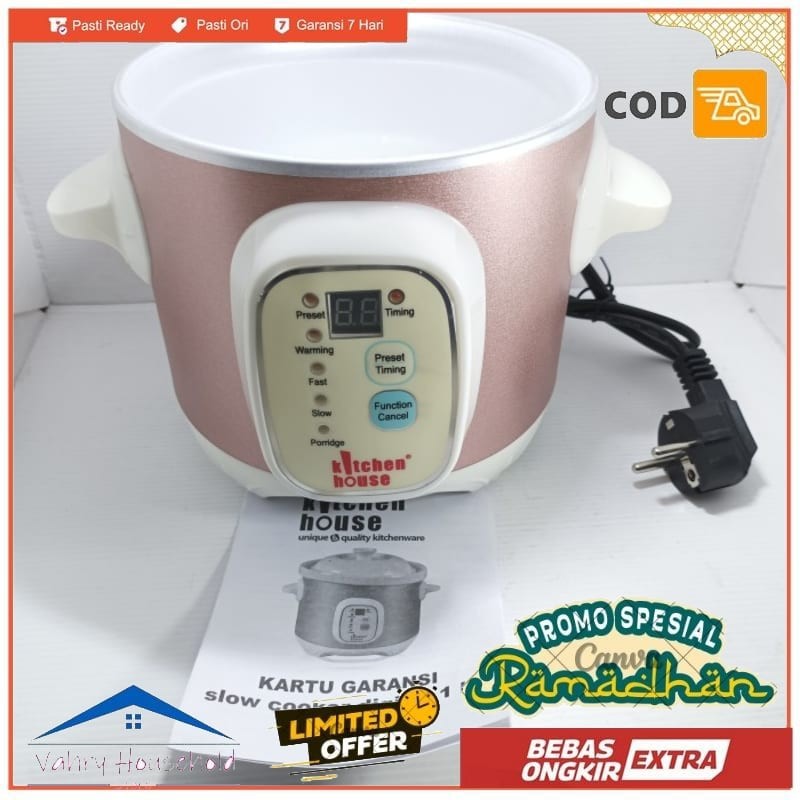 Jual MESIN Slow Cooker Cypruz Kitchen House SC0097 SC 0097 1 L ORIGINAL ...