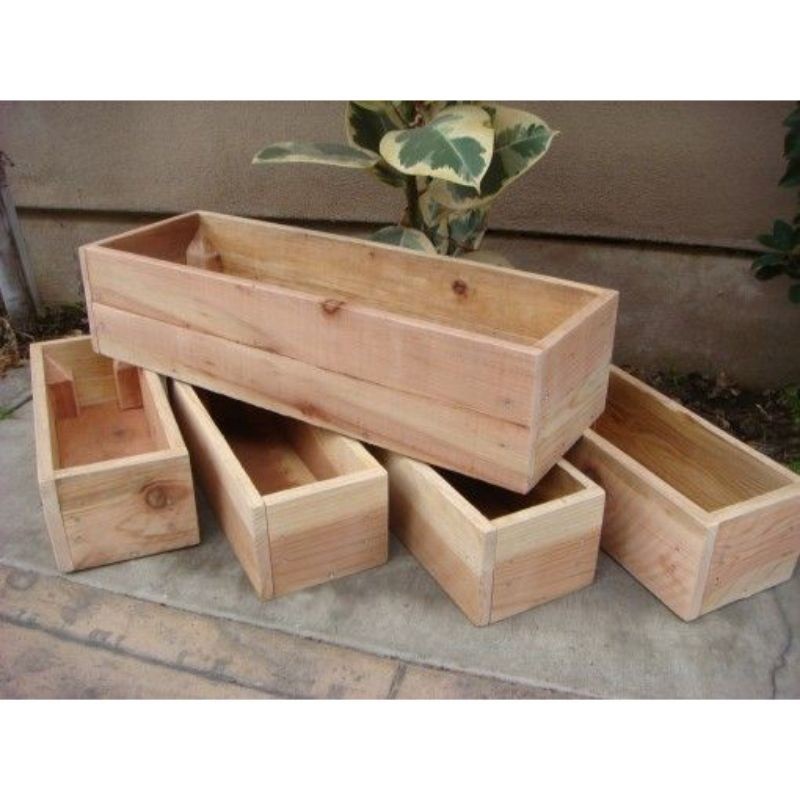 Jual Vas Bunga kayu / Pot Bunga Kayu Box | Shopee Indonesia
