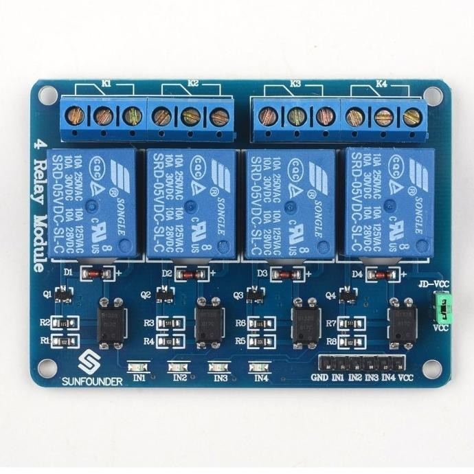 Jual Relay Module 4 Channel | Shopee Indonesia