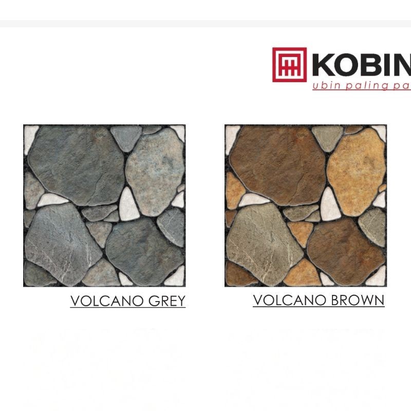Jual KERAMIK MATTE MOTIF BATU VOLCANO GREY DAN BROWN UKURAN 40X40 BY ...