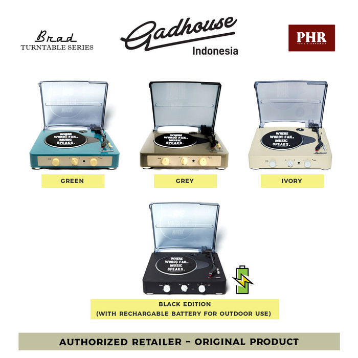 Jual Gadhouse Brad - Vinyl Turntable Player (Pemutar Piringan Hitam ...