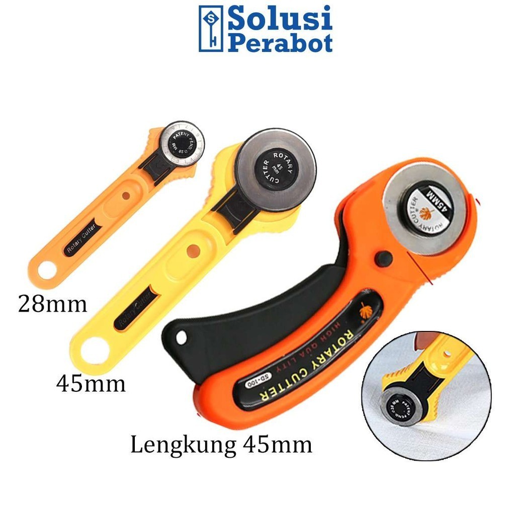Jual Rotary Cutter 28mm 45mm SP / Roller Blade Alat Potong Bahan ...