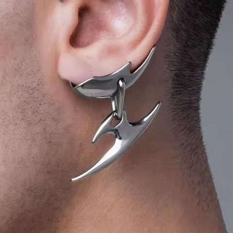 Jual Earrings Non-Pierced Ear Bone Clip New Trendy Ear Hanging | Shopee ...