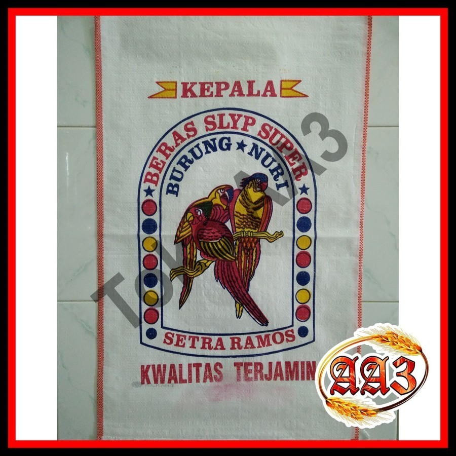 Jual tokokarungaa3 Karung beras putih merek Burung Nuri 20kg | Shopee ...