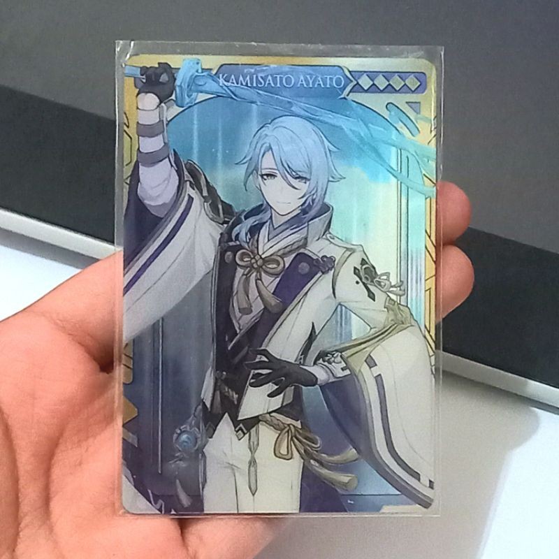Jual Official Bandai Metal Card - Kamisato Ayato Genshin Impact ...