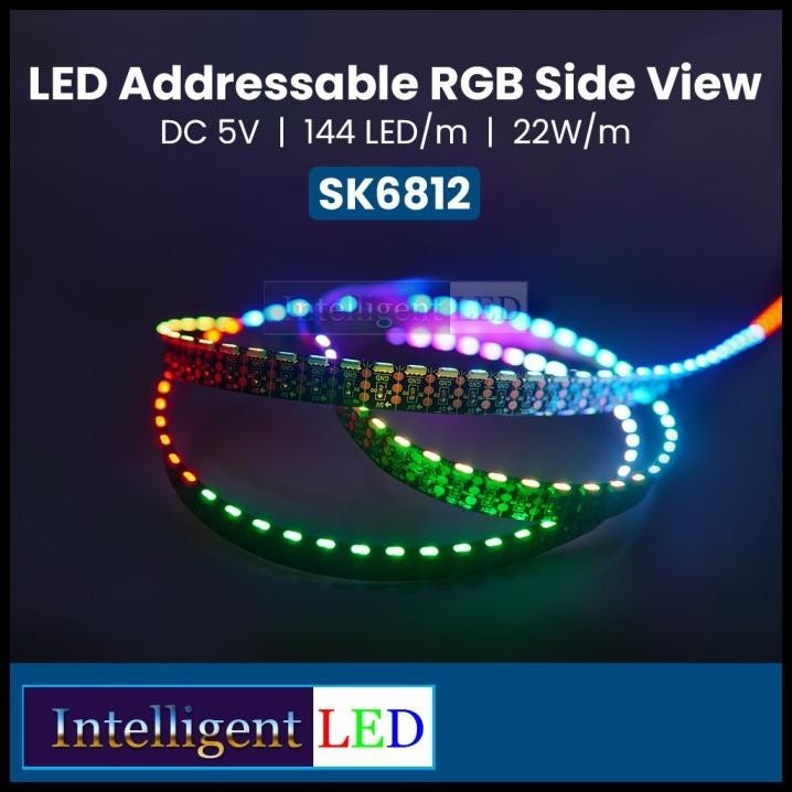 Jual HOT DEAL LED ADDRESSABLE SIDE VIEW RGB SK6812 DC 5V 144 LEDS/M 1 ...