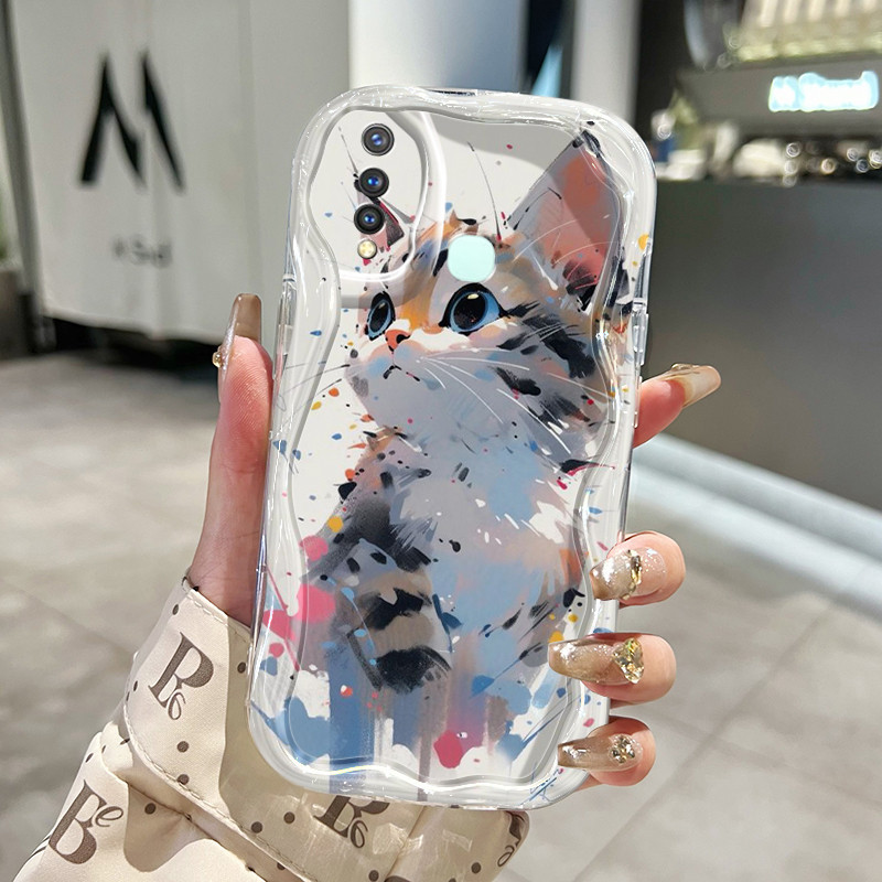 Jual Casing Hp VIVO Y19 VIVO Y5s Case Casing Kucing yang dicat pola ...
