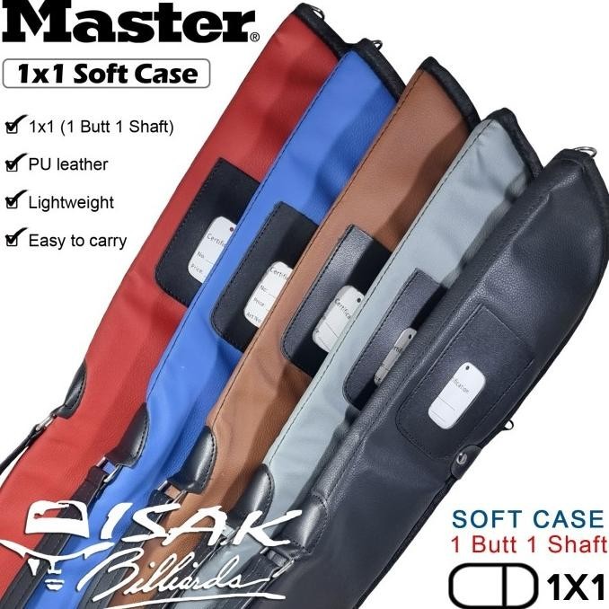 Jual RESTOK MASTER SOFT CUE CASE 1X1 - TAS STICK BILLIARD KANTONG 1B1S ...