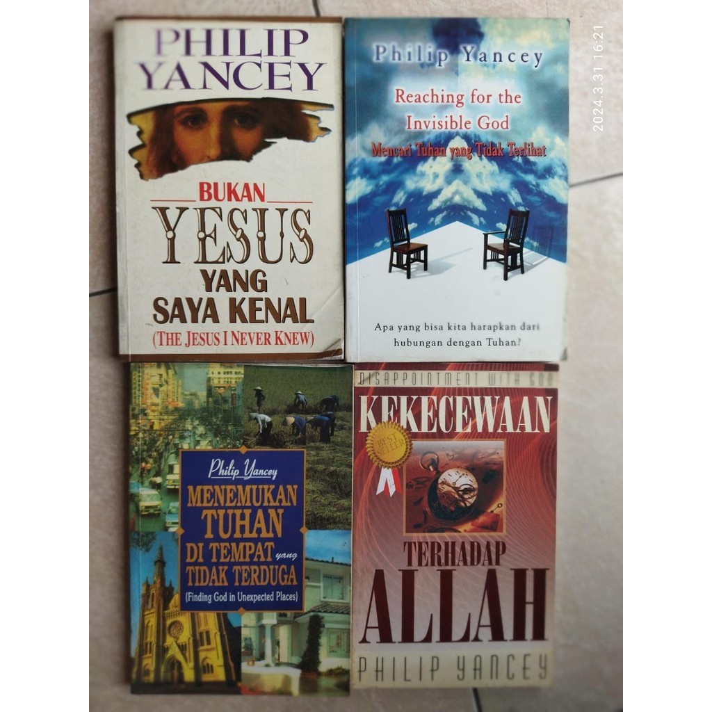 Jual Buku Rohani Kristen PHILIP YANCEY paketan 4 buku | Shopee Indonesia Jual Buku Rohani Kristen PHILIP YANCEY paketan 4 buku | Shopee Indonesia