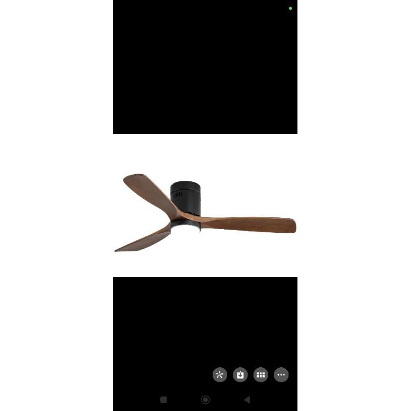 Jual Issei decorative Kayu/Solid Wood Ceiling Fan 52 inches | Shopee ...