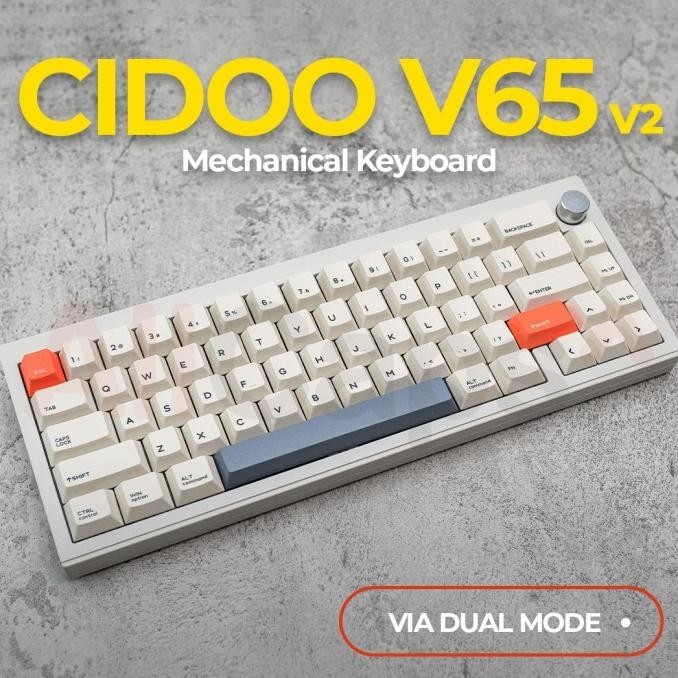 Jual New Cidoo V65 V2 - 65% Pre-Built Hotswappable Mechanical Keyboard ...