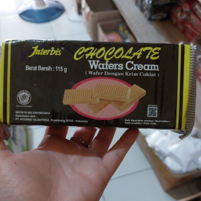 Jual Interbis Wafer Cream Chocolate 115 gr | Shopee Indonesia