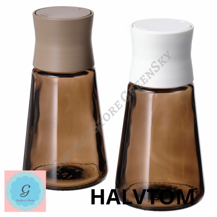 Jual 2 wadah tempat bumbu lada garam merica kaca salt pepper shaker ...