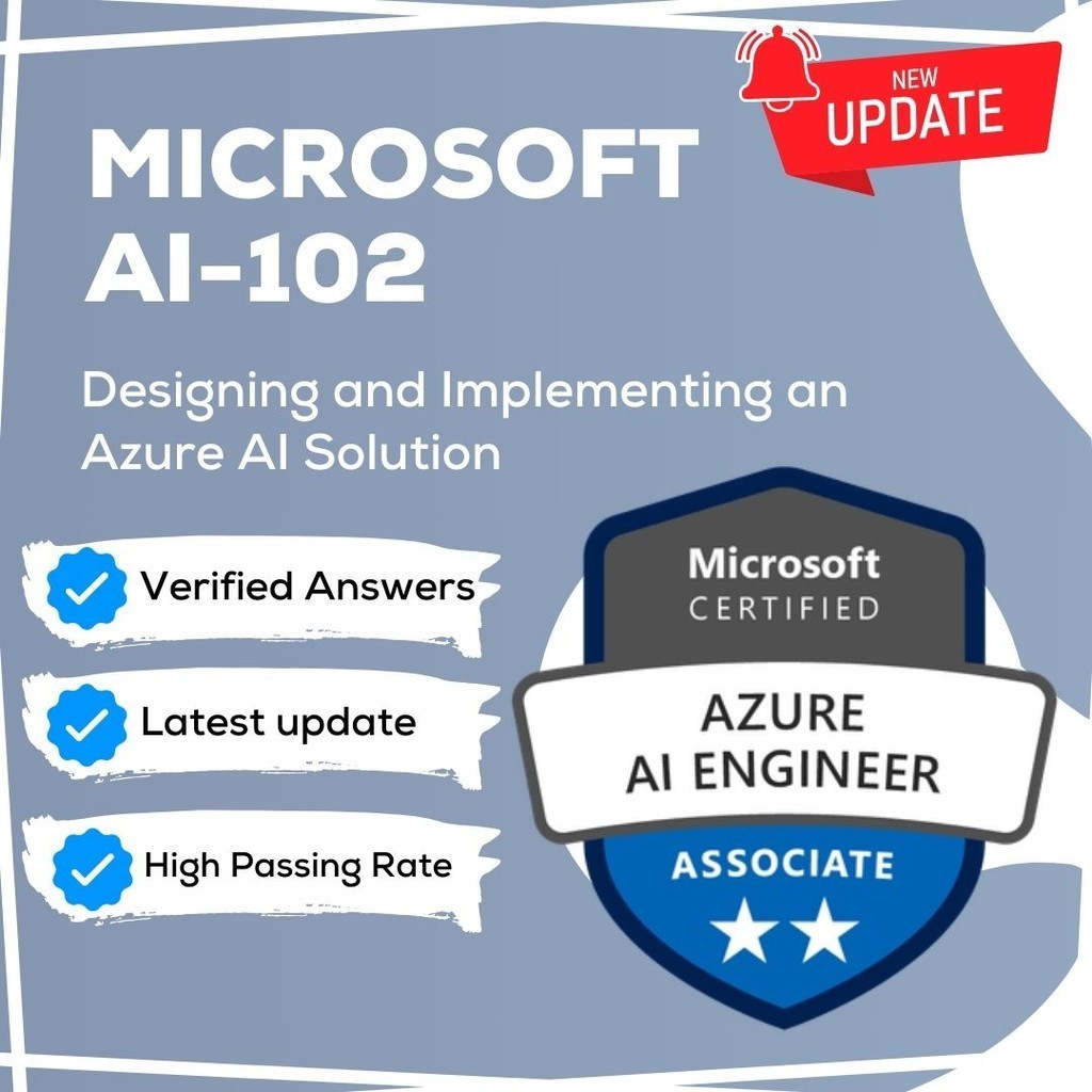 Jual Microsoft AI-102 Exam Dump Designing and Implementing an Azure AI Solution QA Q&A | Shopee ...
