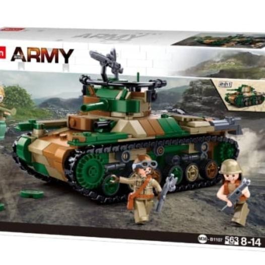 Jual Mainan Bri Sluban Wwii Army Medium Tank M38-B1107 Type 97 | Shopee ...