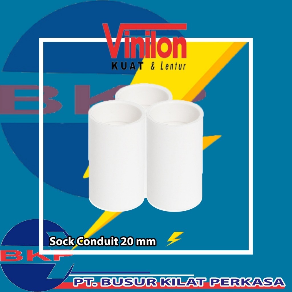 Jual Sock Conduit 20mm Vinilon / Fitting Pipa Listrik | Shopee Indonesia