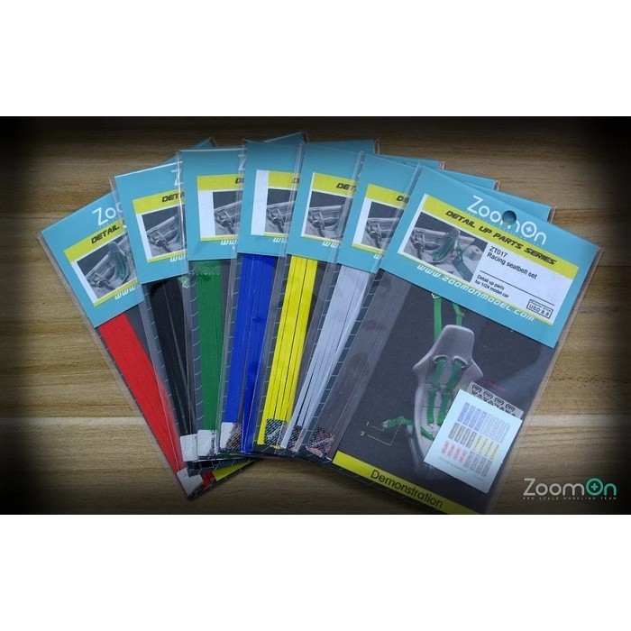 Jual ZoomOn ZT017 Racing seatbelt set for 1/24 Scale Model Kit | Shopee ...