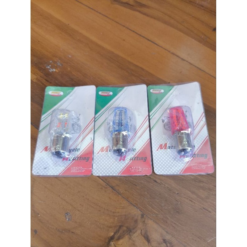 Jual lampu stop led raning jeli putih biru merah tinggal pasang led ...