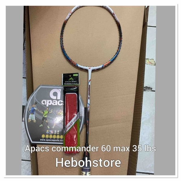 Jual Raket Badminton APACS NEW COMMANDER 60 KUAT 35 Lbs original ...