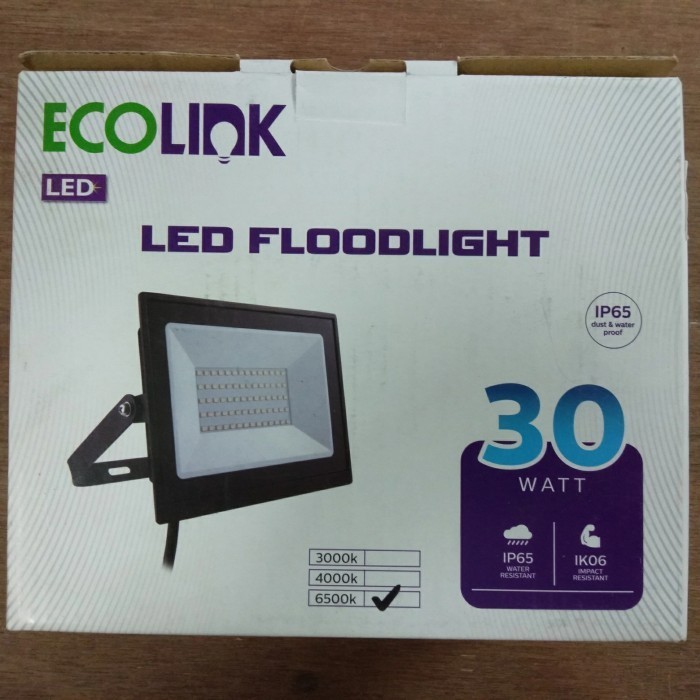 Jual Lampu Tembak Sorot Ecolink Led Flood Light 30 Watt 30W Setara Philips Terlariss !! | Shopee ...