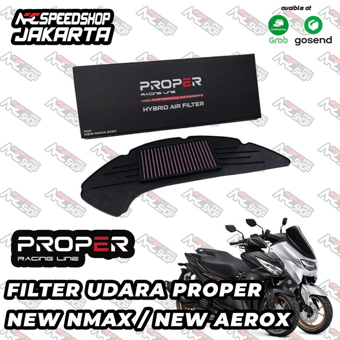 Jual Promo Air Filter Udara Proper Racing Line Yamaha Nmax New Aerox ...