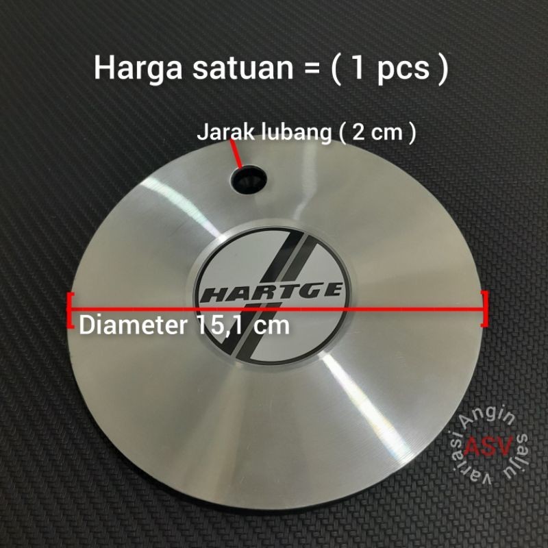Jual dop roda tutup velg racing mobil variasi hartge diameter 15,1 cm ...