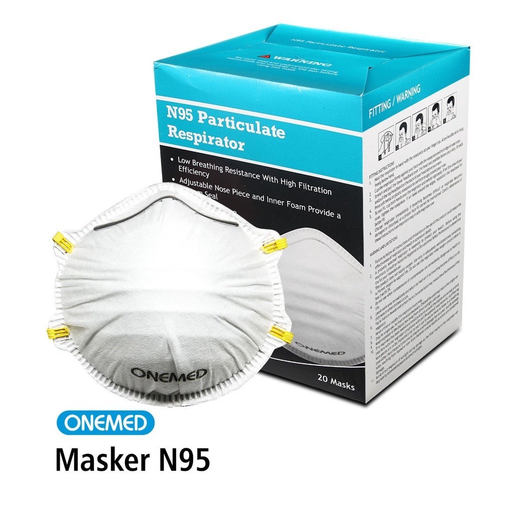 Jual ONEMED MASKER N95 PARTICULATE RESPIRATOR | Shopee Indonesia