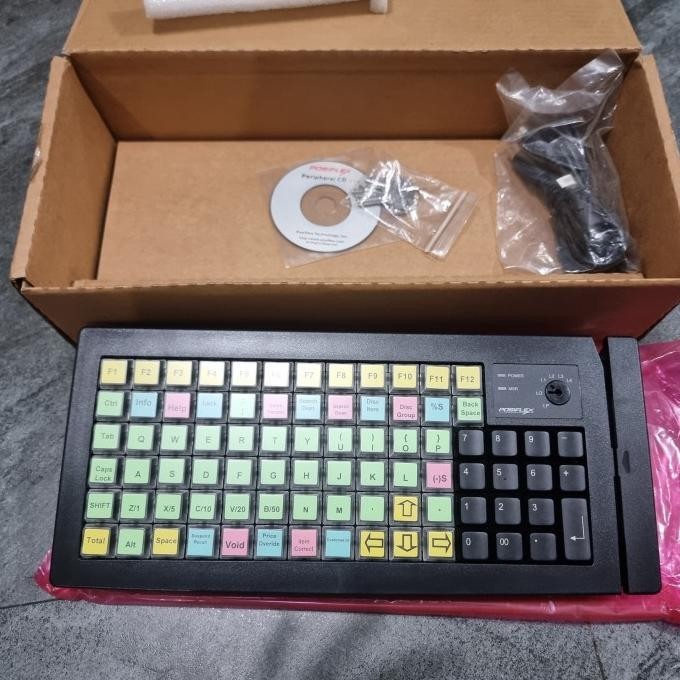 Jual Posiflex KB6600 Programmable POS Keyboard KB-6600 NEW Murah | Shopee Indonesia