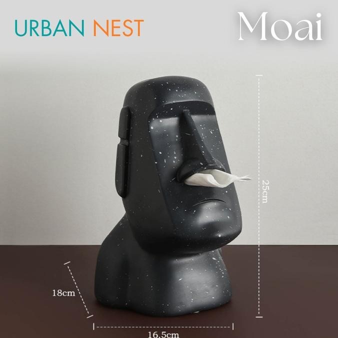 Jual Urban Nest Moai Tissue Box Kotak Tempat Tisu Kepala Batu Emoji Emot DS99 | Shopee Indonesia