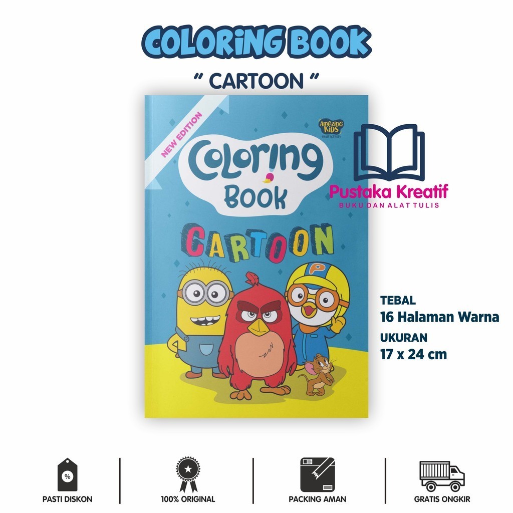 Jual Coloring Book Cartoon (New Edition) | Shopee Indonesia