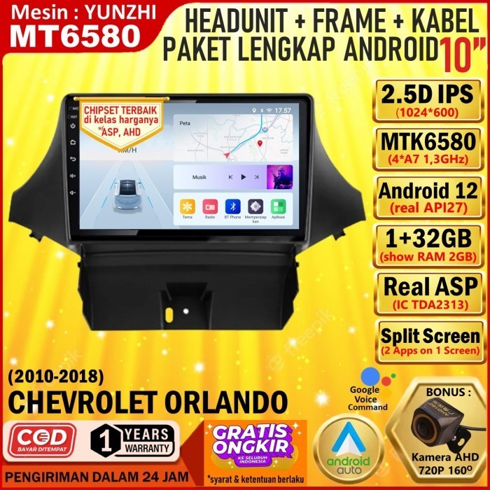Jual Headunit Android MT6580 1/32GB+Canbus+Frame 9 inch Chevrolet ...