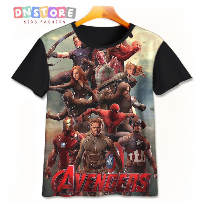 Jual Kaos Anak The Avengers v5 Baju Film Animasi Kartun Anak The ...