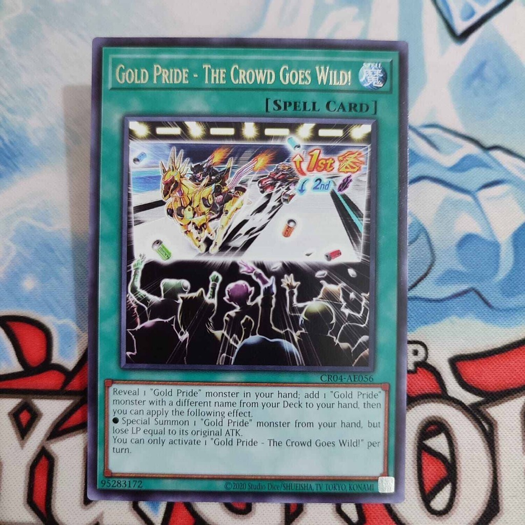 Jual yugioh AE gold pride the crowd goes wild CR04-AE056 R original | Shopee Indonesia
